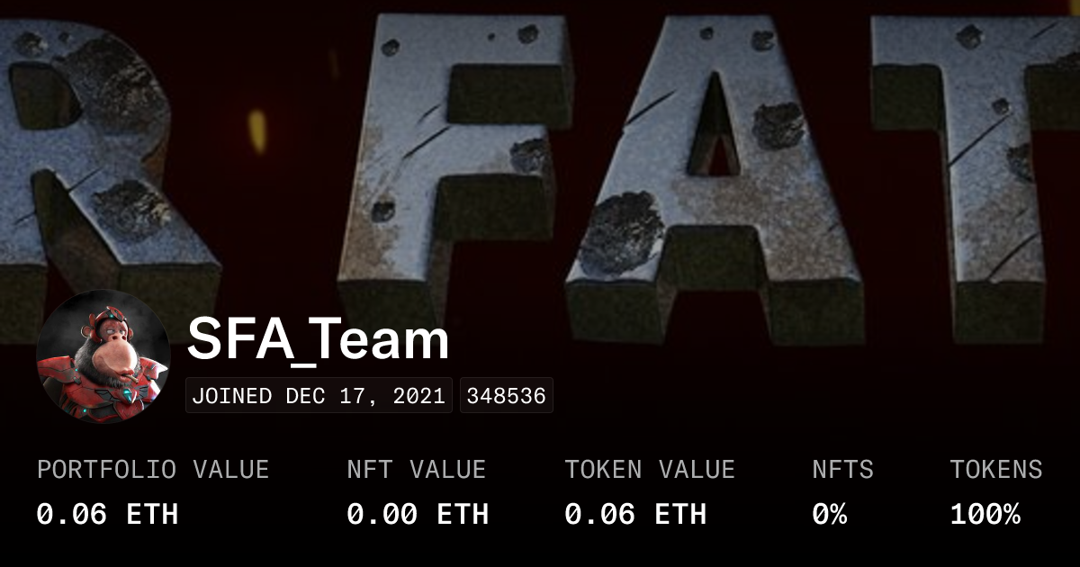 SFA_Team - Profile | OpenSea