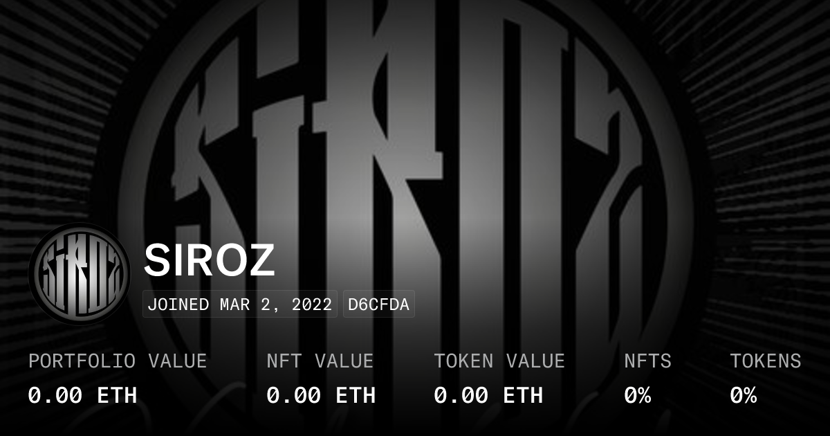 SIROZ - Profile | OpenSea