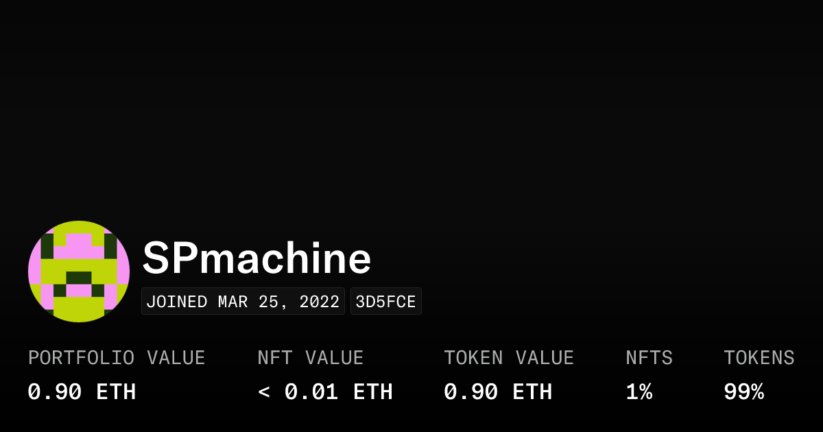 SPmachine - Profile | OpenSea