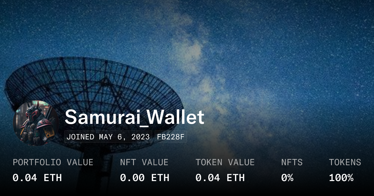 Samurai_Wallet - Profile | OpenSea