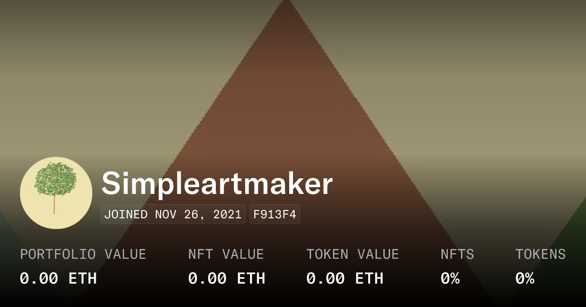 Simpleartmaker - Profile | OpenSea