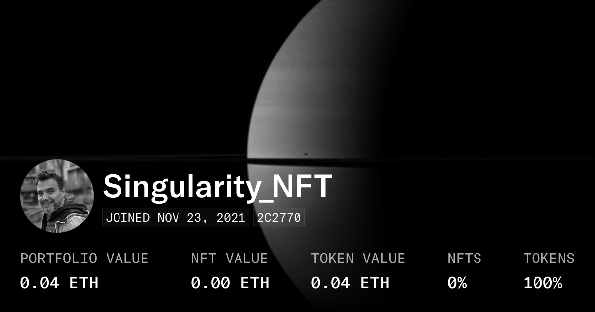 Singularity_NFT - Profile | OpenSea