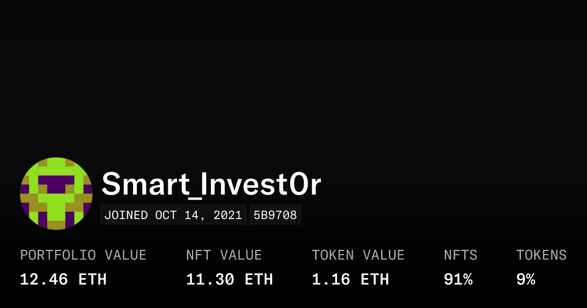 Smart_Invest0r - Profile | OpenSea