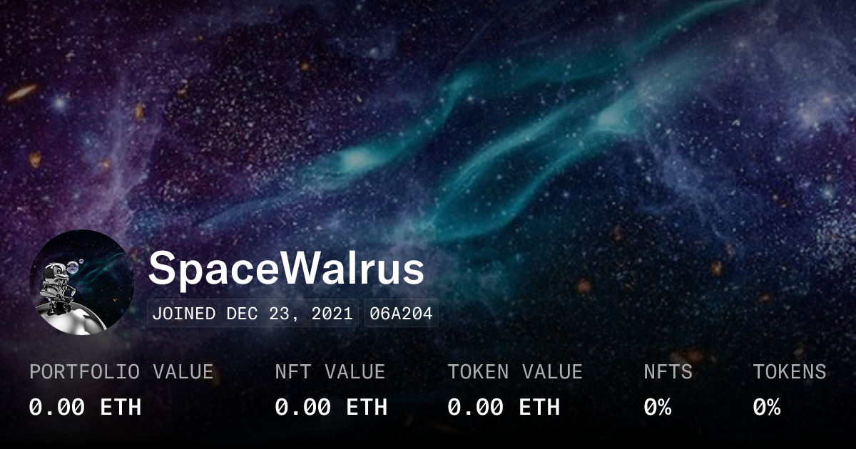 SpaceWalrus - Profile | OpenSea