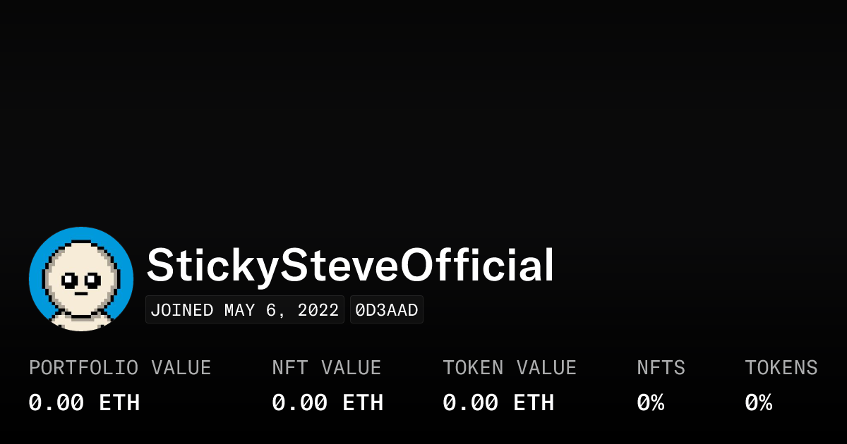 StickySteveOfficial - Profile | OpenSea