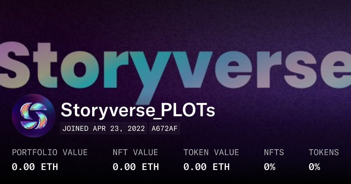 Storyverse_PLOTs - Profile | OpenSea