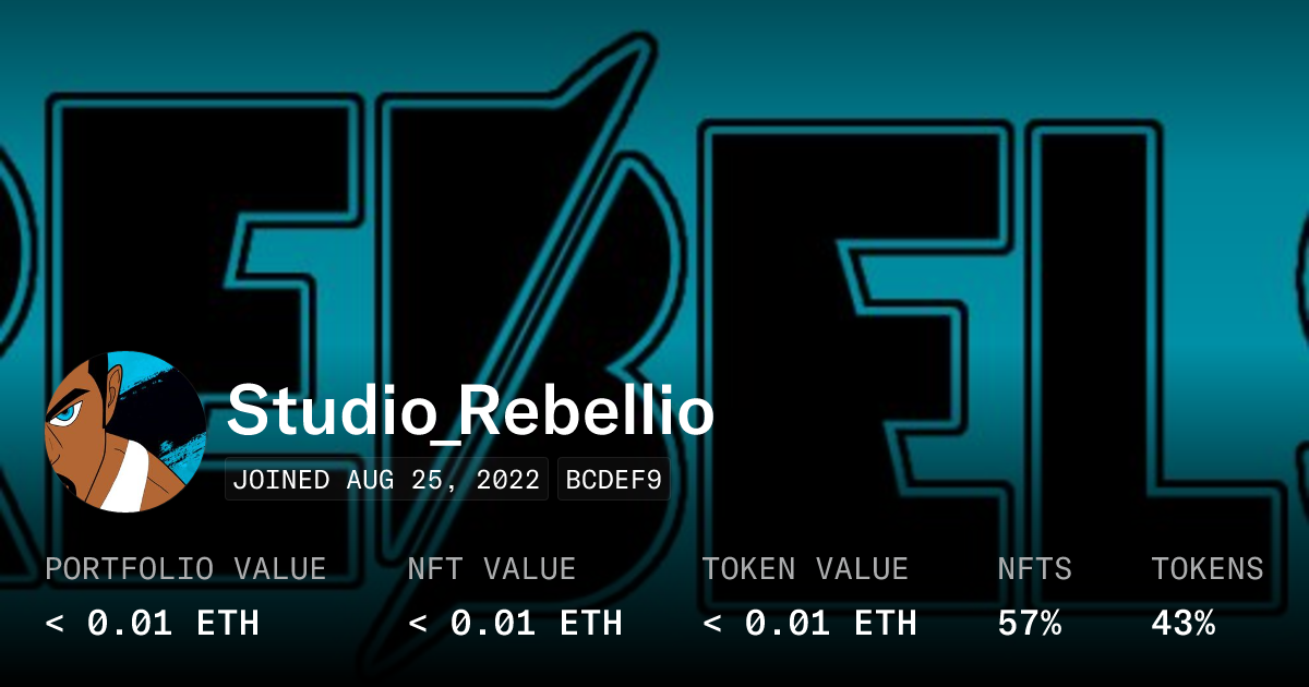 Studio_Rebellio - Profile | OpenSea