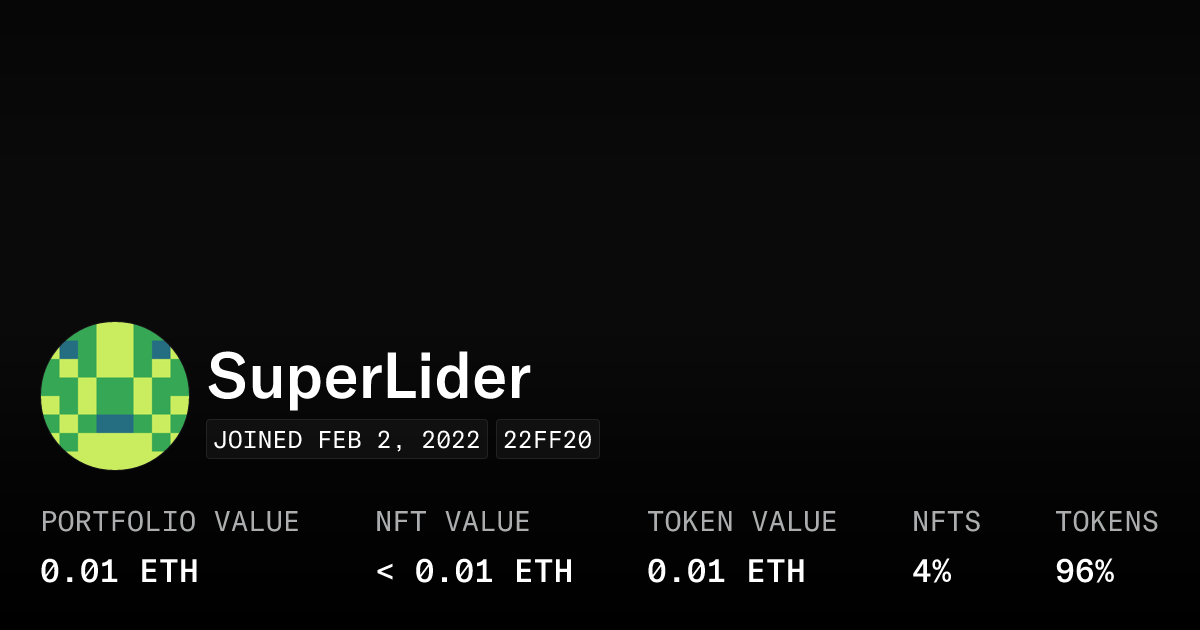 SuperLider - Profile | OpenSea