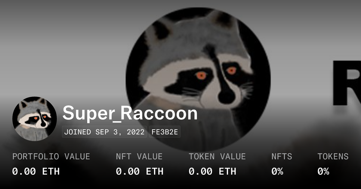 Super_Raccoon - Profile | OpenSea