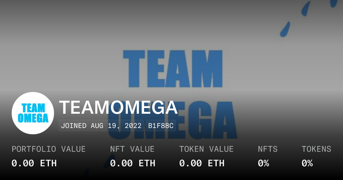 TEAMOMEGA - Profile | OpenSea