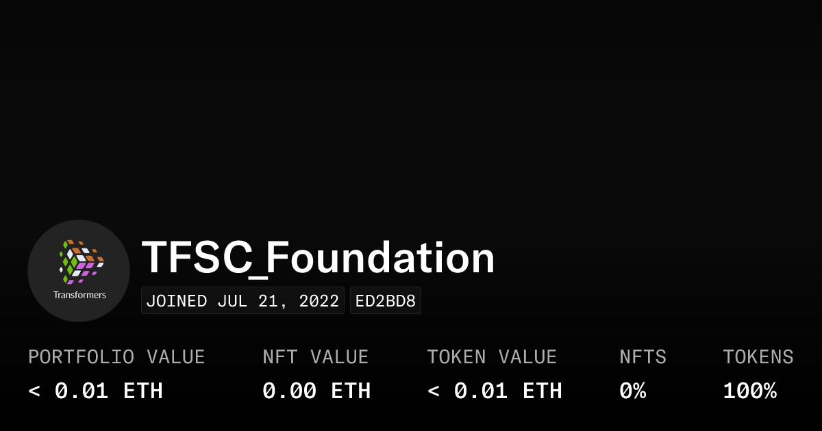 TFSC_Foundation - Profile | OpenSea