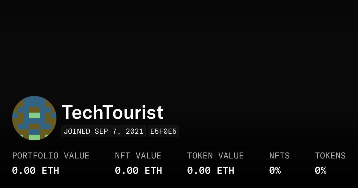 TechTourist - Profile | OpenSea