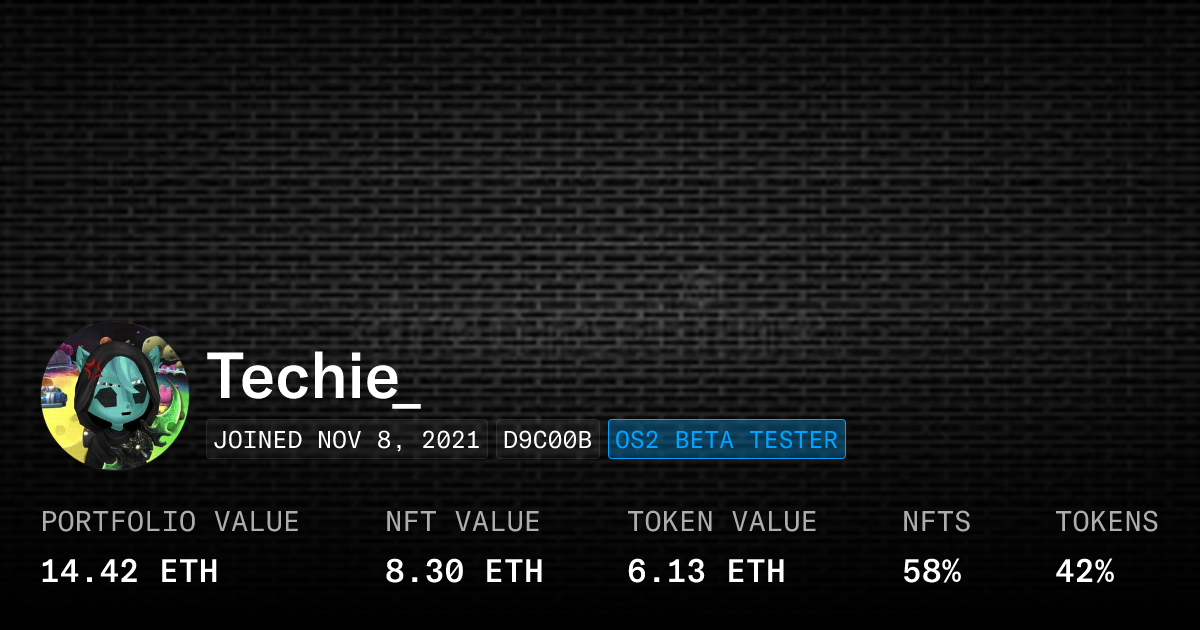 Techie_ - Profile | OpenSea