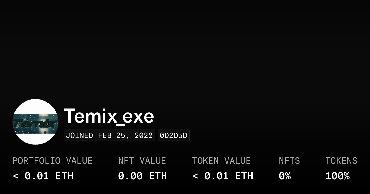 Temix_exe - Profile | OpenSea