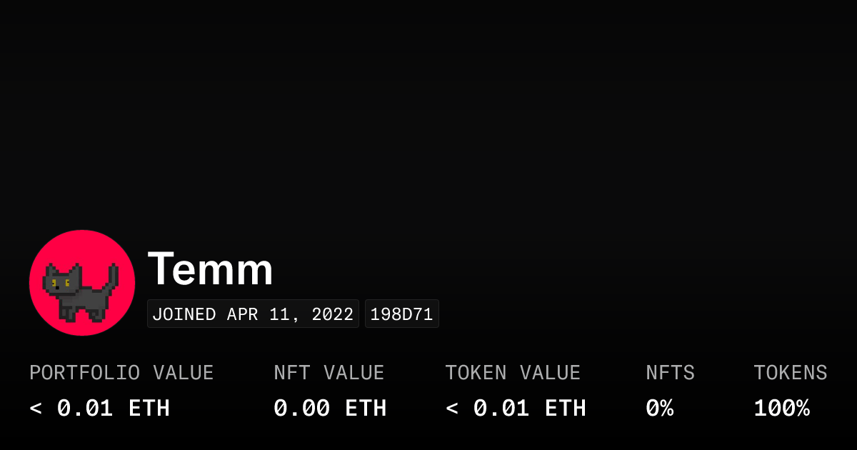 Temm - Profile | OpenSea