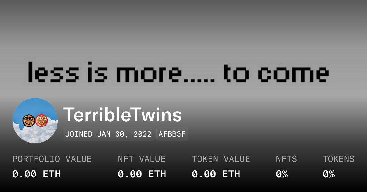 TerribleTwins - Profile | OpenSea
