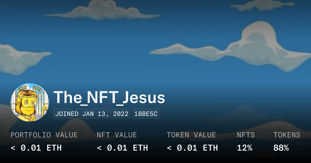 The_NFT_Jesus - Profile | OpenSea