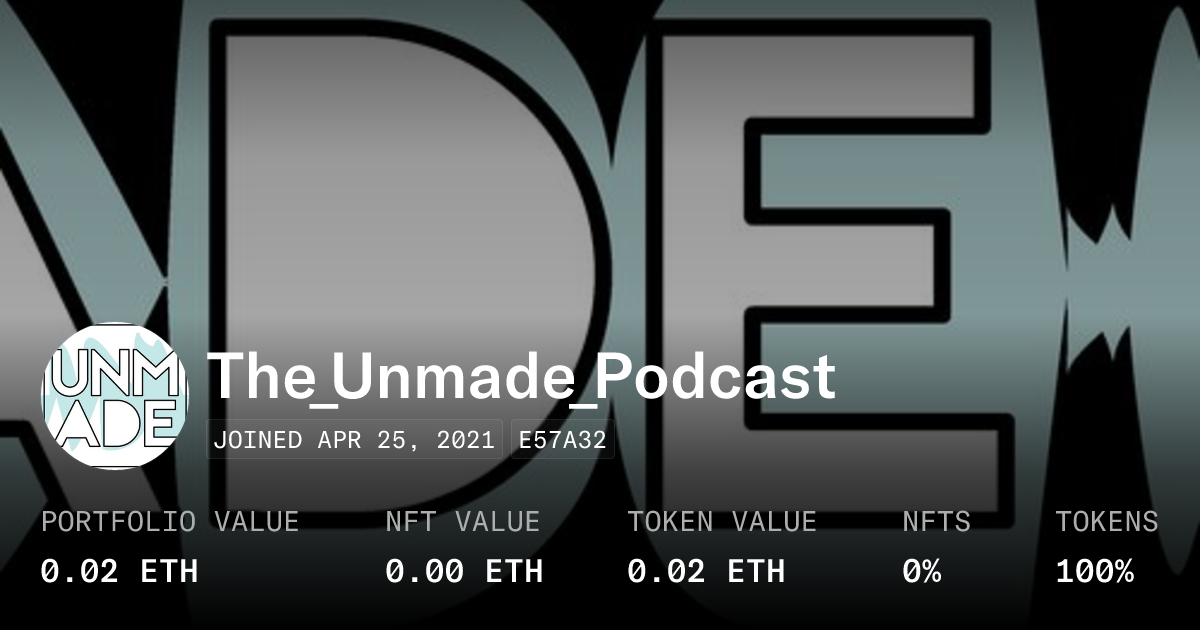 The_Unmade_Podcast - Profile | OpenSea