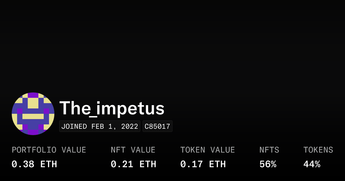 The_impetus - Profile | OpenSea