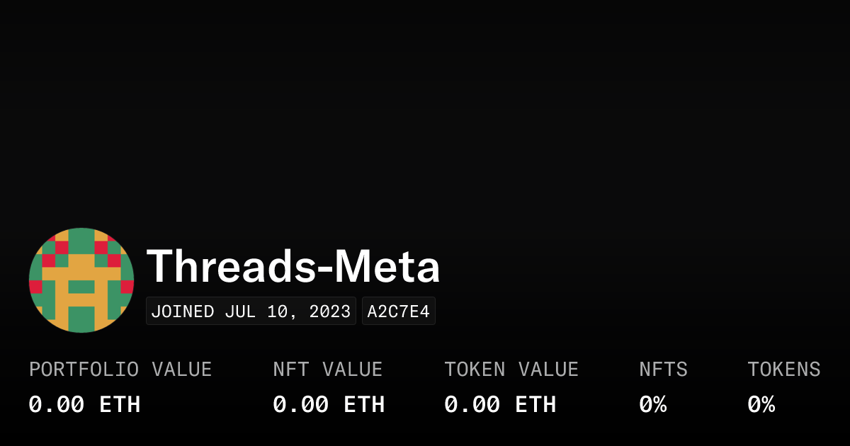 Threads-Meta - Profile | OpenSea
