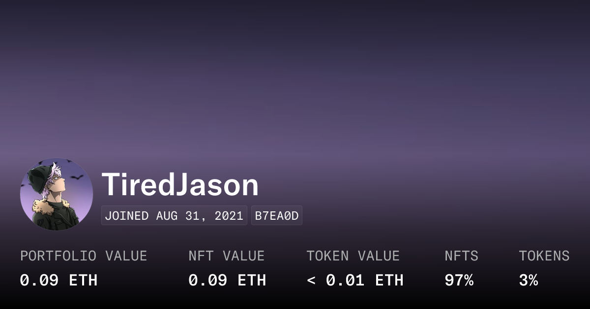 TiredJason - Profile | OpenSea