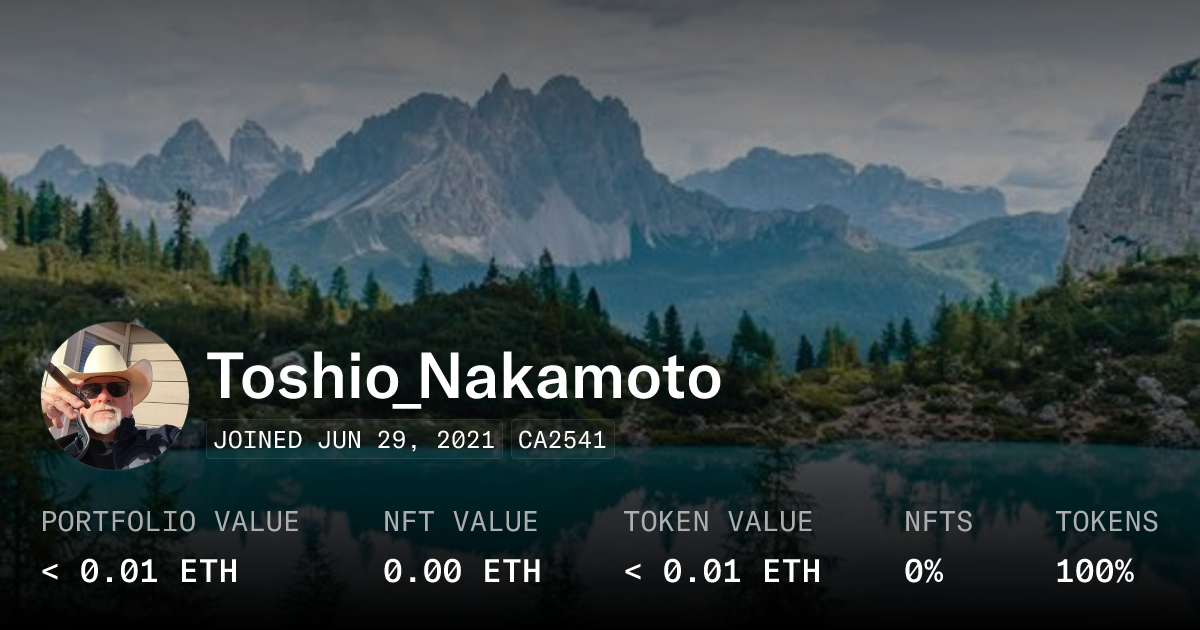 Toshio_Nakamoto - Profile | OpenSea