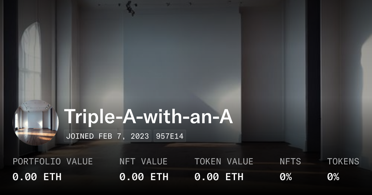Triple-A-with-an-A - Profile | OpenSea