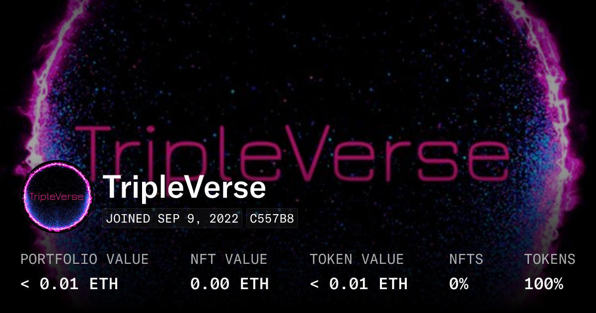 TripleVerse - Profile | OpenSea