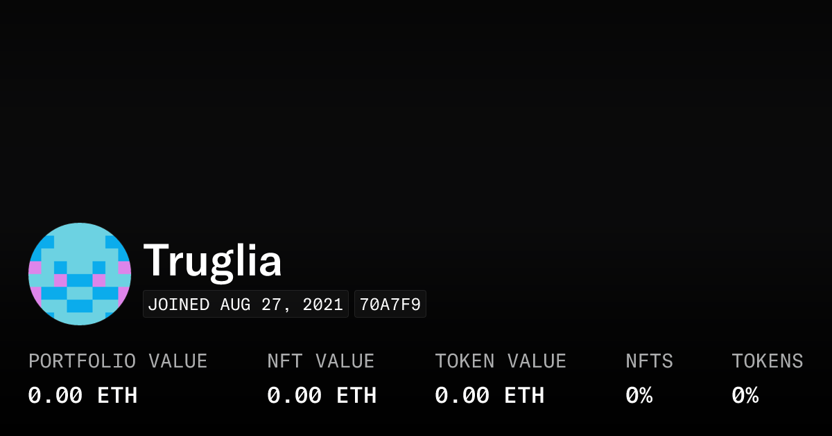 Truglia - Profile | OpenSea