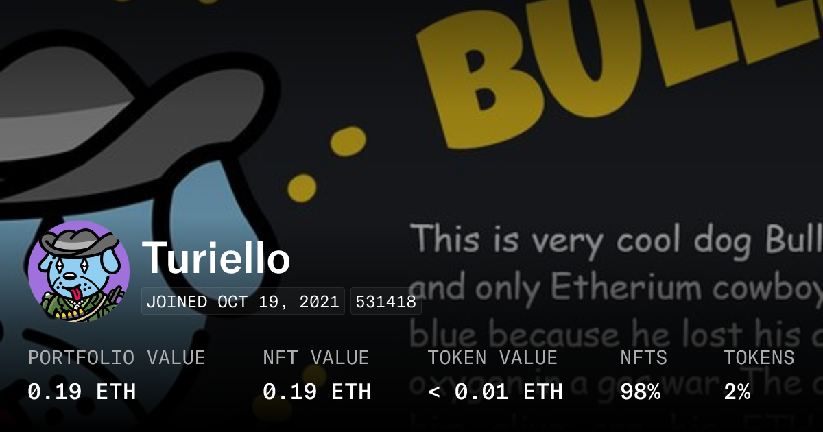 Turiello - Profile | OpenSea