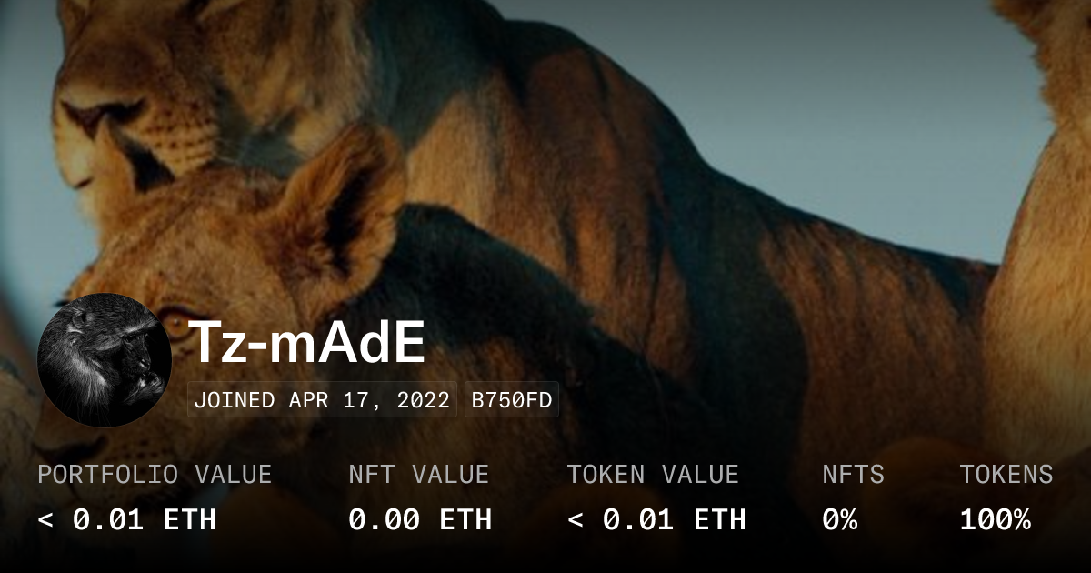 Tz-mAdE - Profile | OpenSea