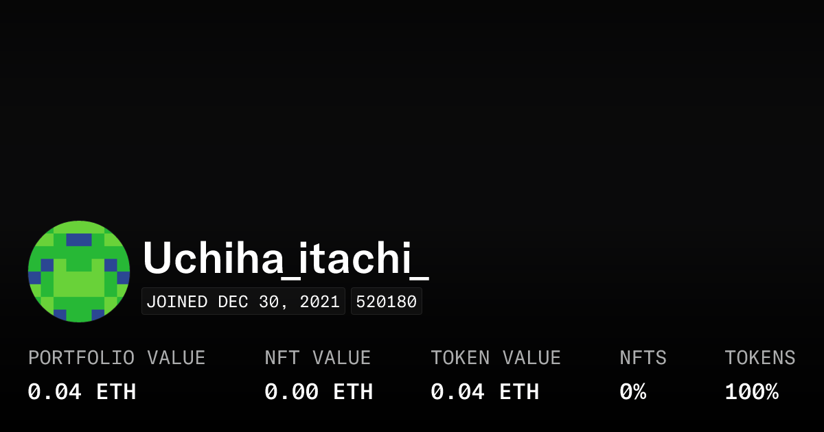 Uchiha_itachi_ - Profile | OpenSea