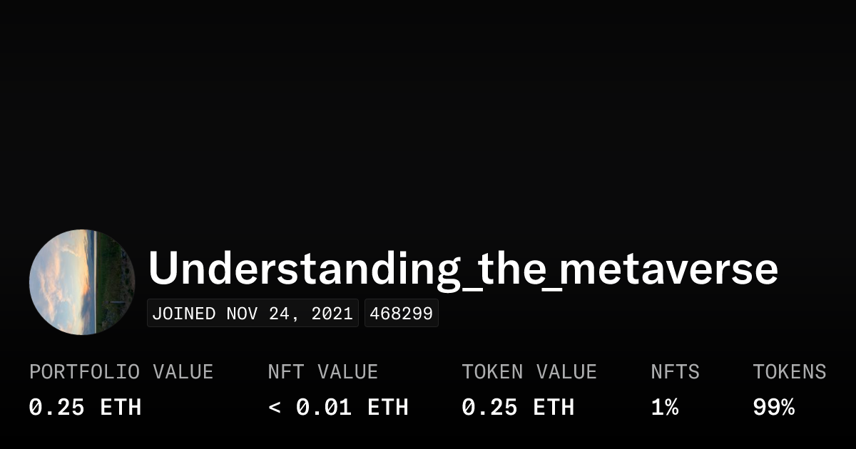Understanding_the_metaverse - Profile | OpenSea
