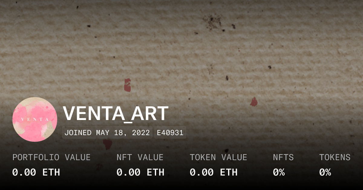 VENTA_ART - Perfil | OpenSea