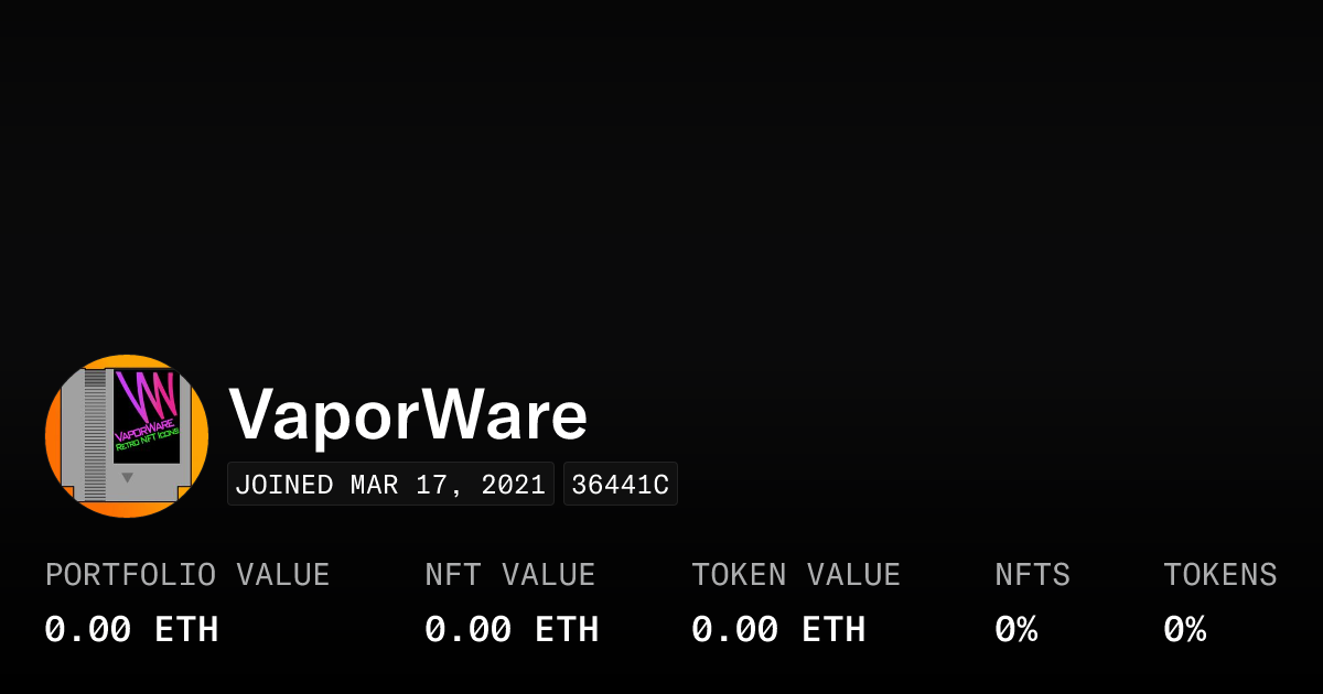 VaporWare - Profile | OpenSea