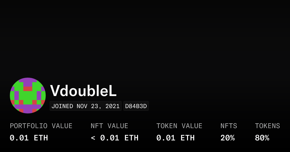 VdoubleL - Profile | OpenSea