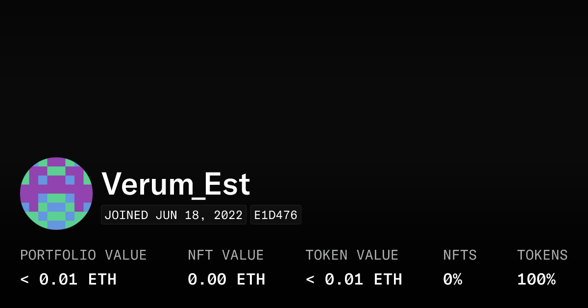 Verum_Est - Profile | OpenSea