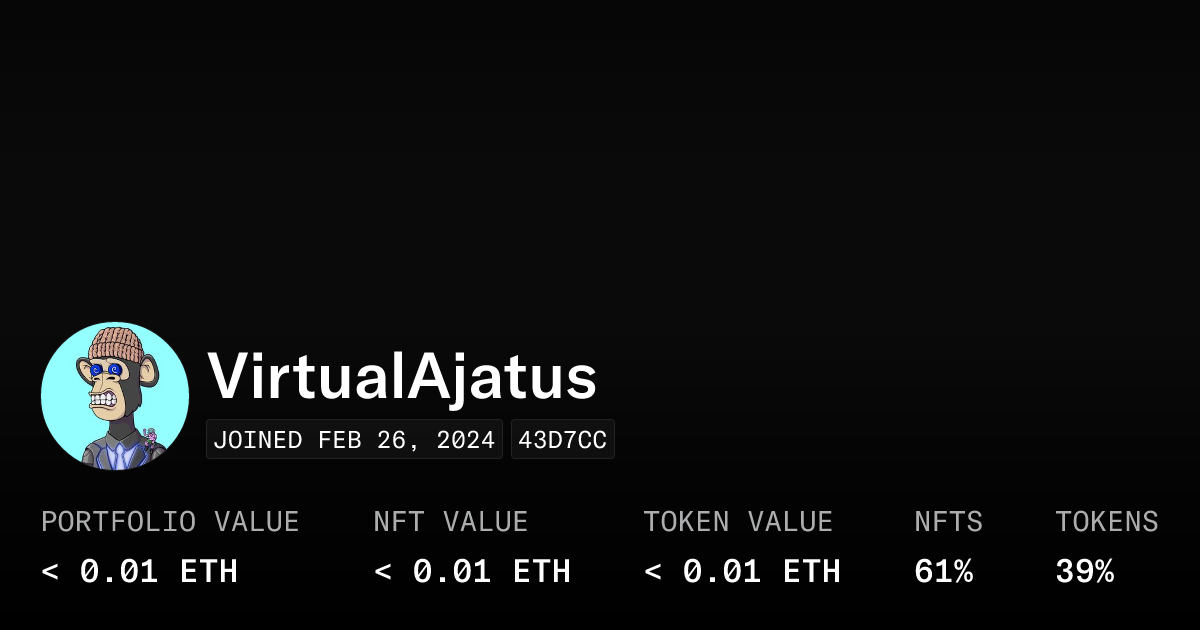 VirtualAjatus - Profile | OpenSea