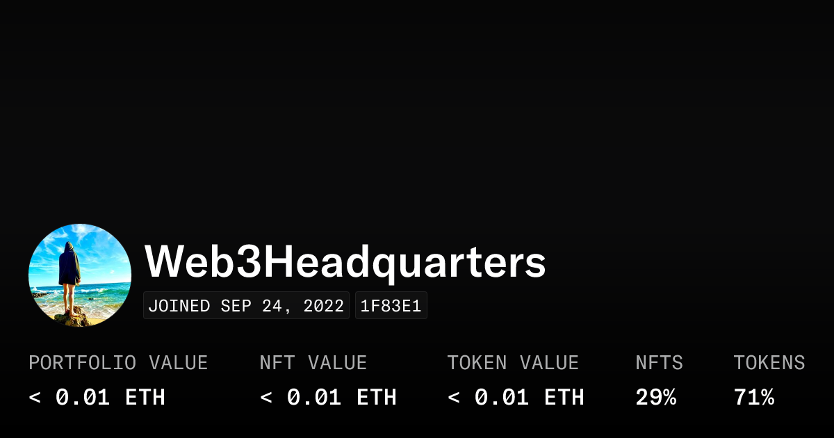 Web3Headquarters - Profile | OpenSea