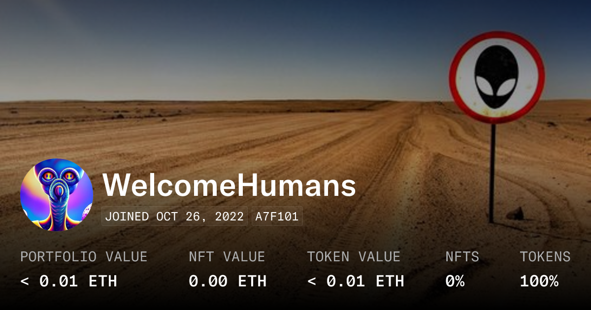 WelcomeHumans - Profile | OpenSea