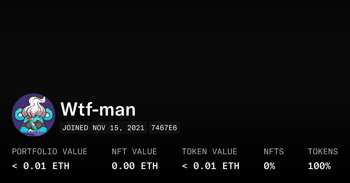 Wtf-man - Profile | OpenSea