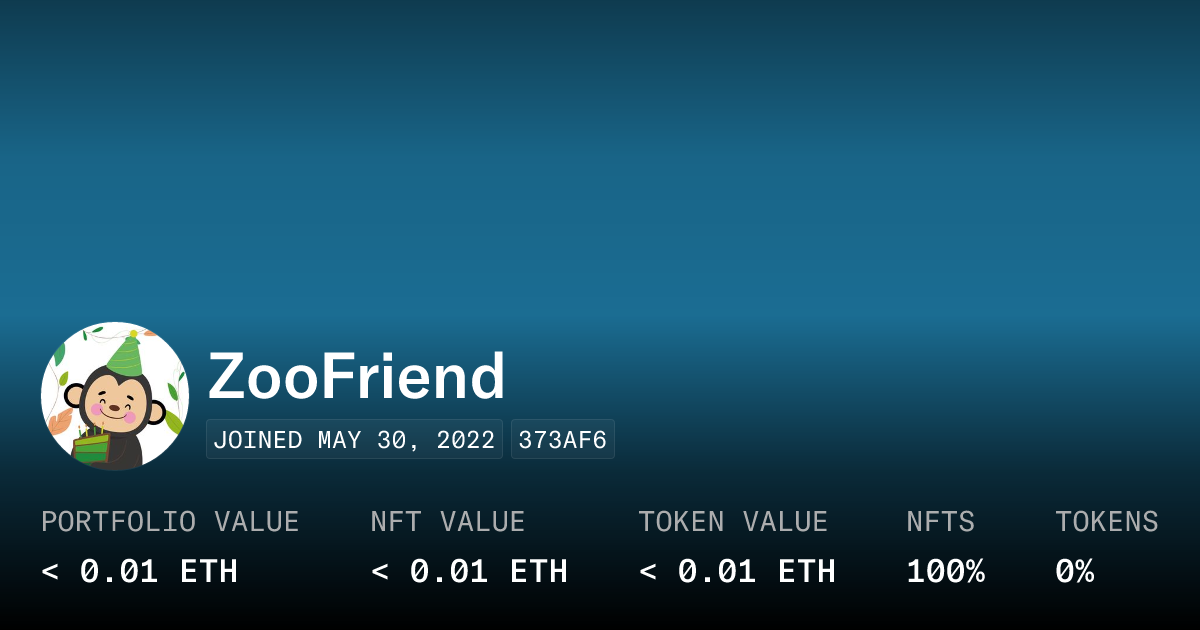 ZooFriend - Perfil | OpenSea