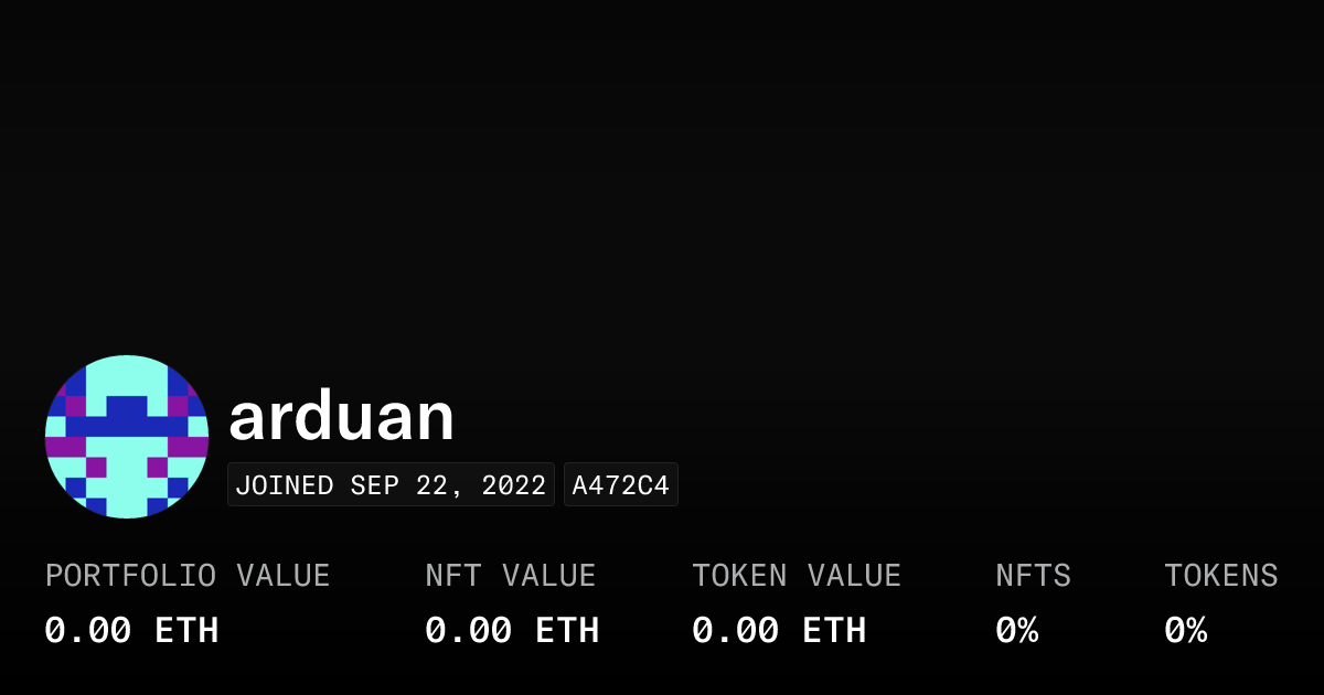 arduan - Profile | OpenSea