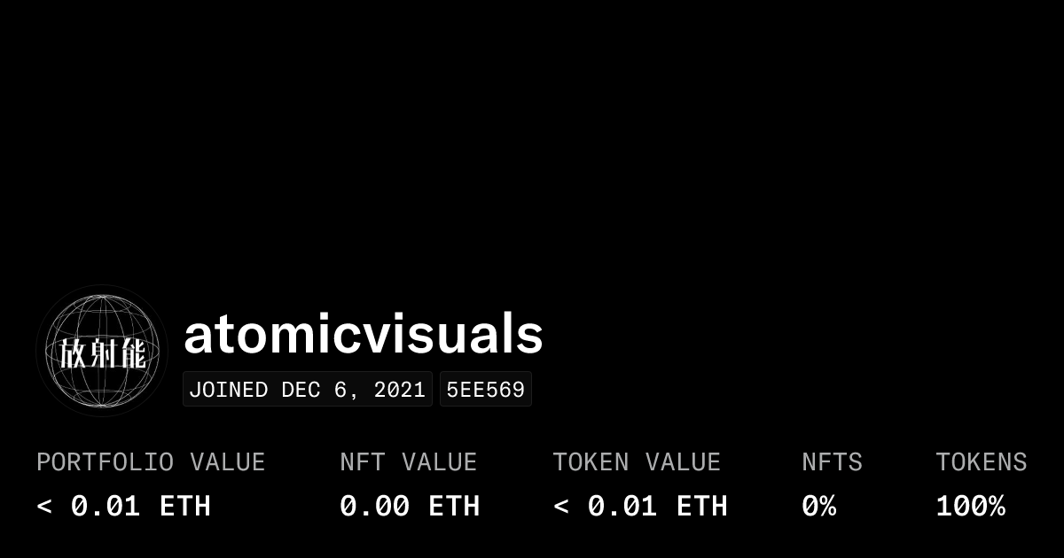 atomicvisuals - Profile | OpenSea