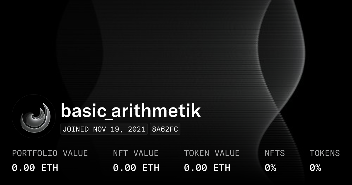 basic_arithmetik - Profile | OpenSea