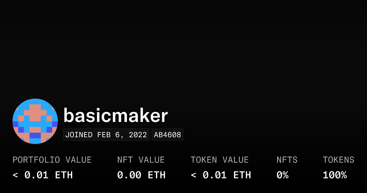 basicmaker - Profile | OpenSea