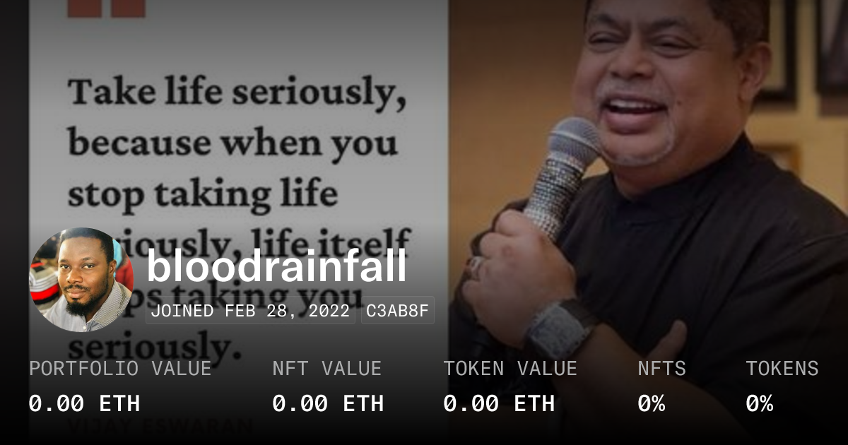 bloodrainfall - Profile | OpenSea