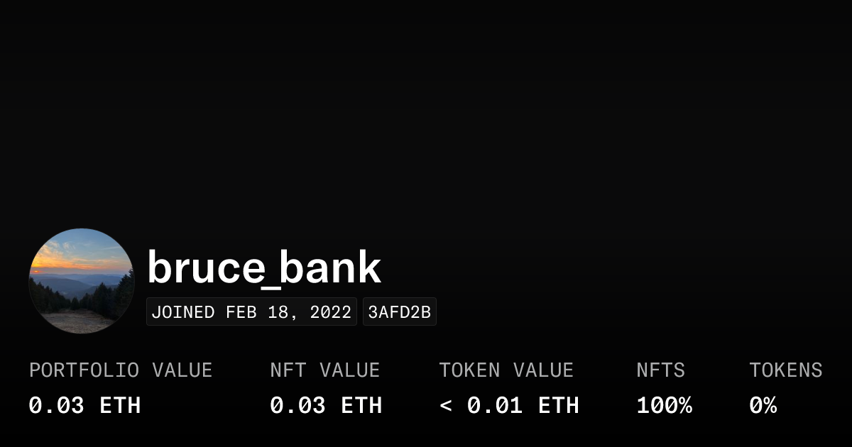bruce_bank - Profile | OpenSea