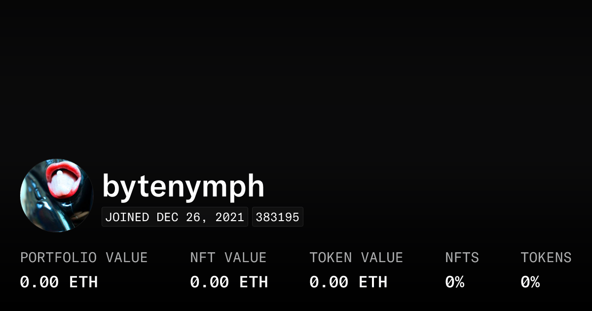 bytenymph - Profile | OpenSea