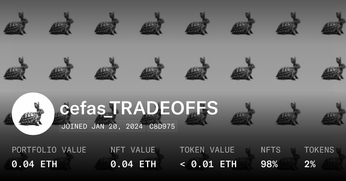 cefas_TRADEOFFS - Profile | OpenSea